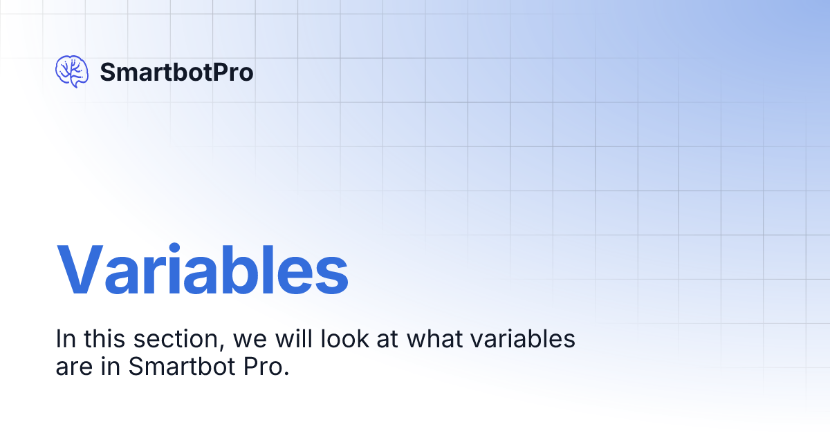 Variables | SmartbotPro